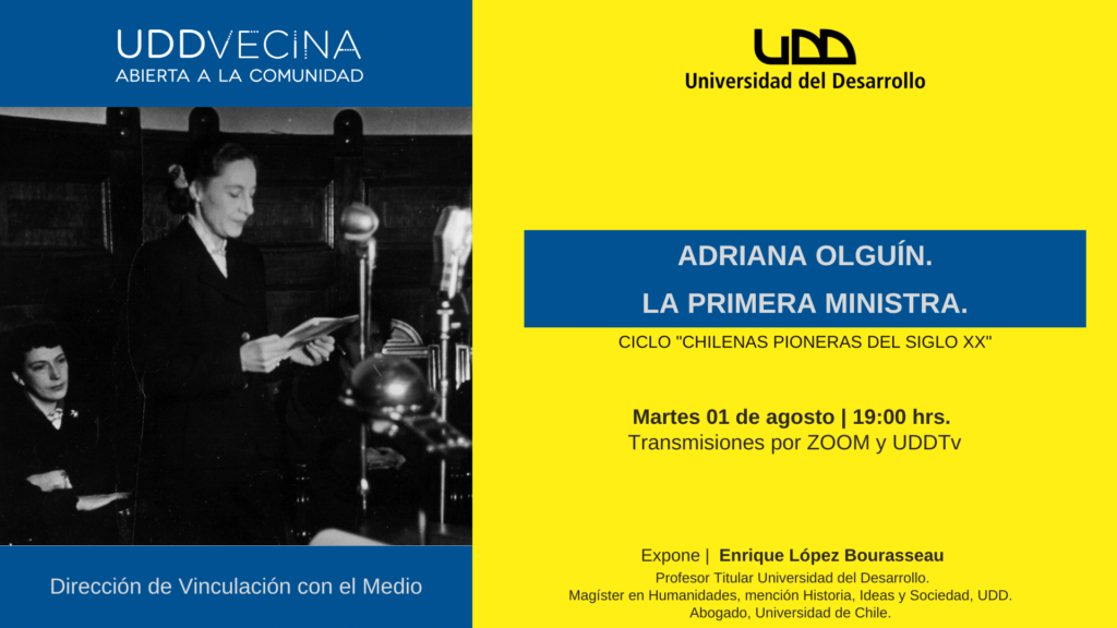 Ciclo Chilenas pioneras del siglo XX | Adriana Olguín: La primera ...
